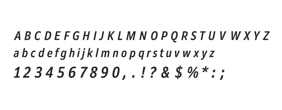 Clarimo UD PE Condensed DemiBold Italic | 書体見本 | モリサワのフォント | 株式会社モリサワ